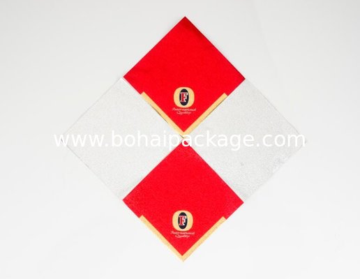 beer bottle neck aluminium foil labels square foil beer neck  label  for bottle 105*105 mm