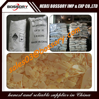 Leather/dyeing/texile chemical using SODIUM SULFIDE 60% /SODIUM SULPHIDE 60%