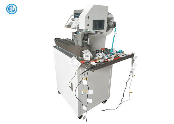 Earphone Folding Cable Labeling System , Semi Automatic Adhesive Labeling Machine