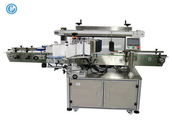 Two Sides Automatic Labeling Machine , Positioning Accuracy Square Bottle Label Applicator