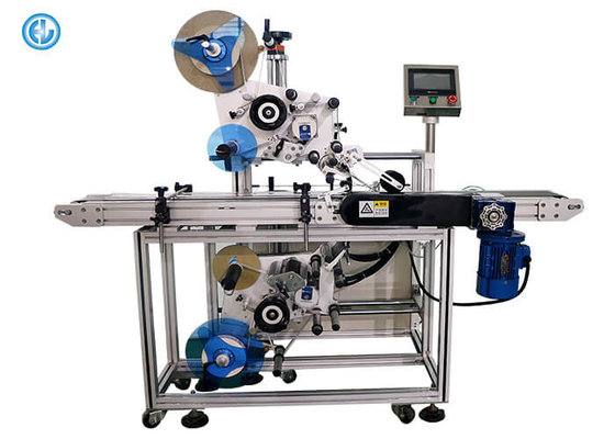Packaging Box Double Side Labeling Machine , PET Bag Label Applicator 