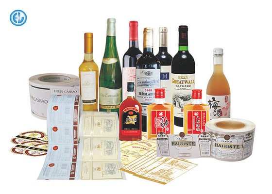 Printed Self Adhesive Labels For Beer Champagne Bottl Custom Sticker Labels