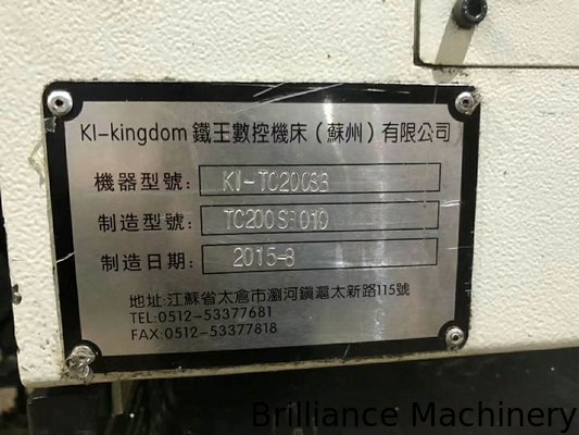 2015 KINGDOM KL-TC200SB CNC Slant lathe