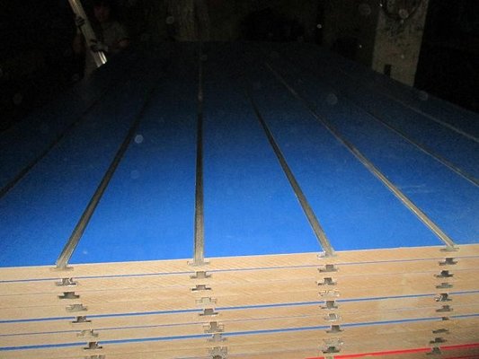 15mm / 18mm Melamined Faced Slotted Mdf Wooden Grain For Display Board
