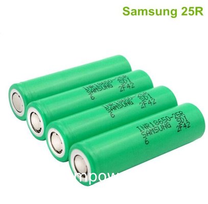 korea Samsung  batteries 18650 25R original cylindrical lithium battery 20A for medical lighting