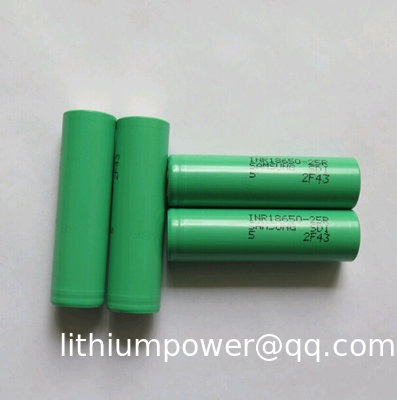 korea Samsung  batteries 18650 25R original cylindrical lithium battery 20A for medical lighting