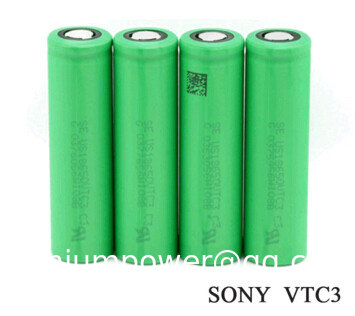 Authetic SONY  18650 lithium  battery  VTC3 high amp mechanical mod battery  30A current