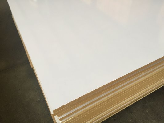 MELAMINE MDF.TITANIUM WHITE HIGH GLOSSY MDF,E2 GLUE