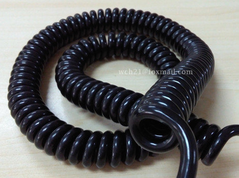 China UL20951 CNC Machine TPU Spiral Curly Cable supplier