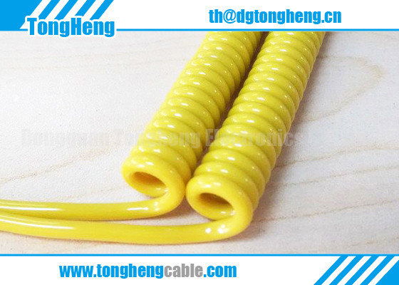 High Temperature Resistant Dupont TPE-E Insulated Customized Curly Cable supplier