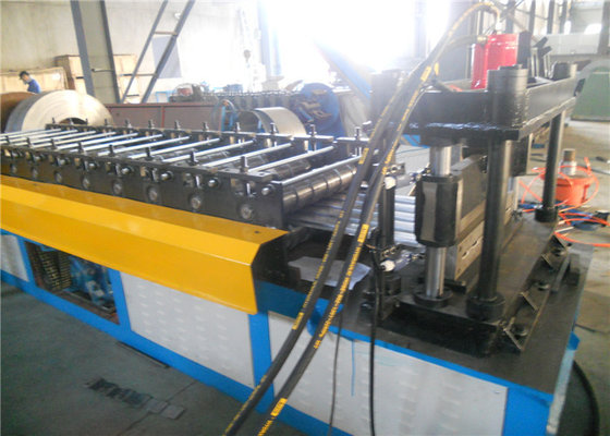 Column Door Frame Roll Forming Machine 14mm Plate Gear Driving PLC Controller