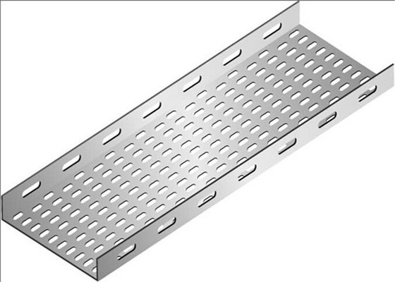 Mild Steel Galvanized Sheet Cable Tray Roll Forming Machine With Punching Mould