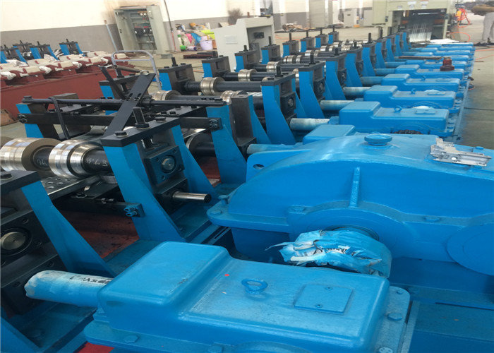 PLC Control Sheet Roll Forming Machine , 18.5kw Sheet Metal Forming Equipment CE