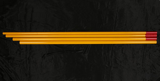 non - conductive high rigid Custom Carbon Fiber Prism Pole / lining pole