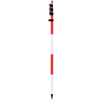 Red and white carbon fiber telescopic range Pole for Topcon Sokkia GPS receiver