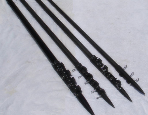 18FT Light Weight Carbon Fiber Poles / Telescopic Outrigger Adjustable Height