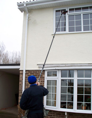 15 foot carbon fibre & fiberglass mixed water fed window cleaning pole extendable