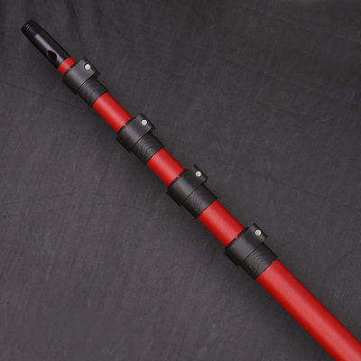 Colorful Hybrid Carbon Fibre Window Cleaning Poles 18FT With Clamps