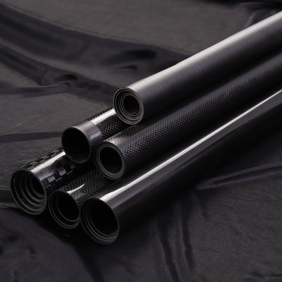 High Glossy 20ft Carbon Fiber Outrigger Poles For Boats Eco Friendly