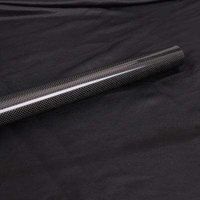 30 Ft Black 3K Carbon Fiber Telescope Tubes High Temperature Resistant