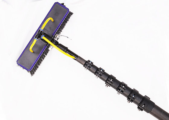Black Yellow 30 Ft Window Cleaning Pole / Extendable Window Washing Pole