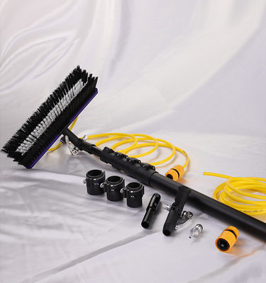 20 Ft Carbon Fiber Telescopic Pole With Brush Accessories Wear Resistance