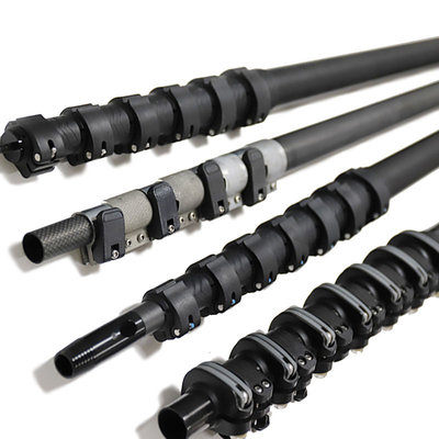Glossy Finish Carbon Fiber Telescopic Pole