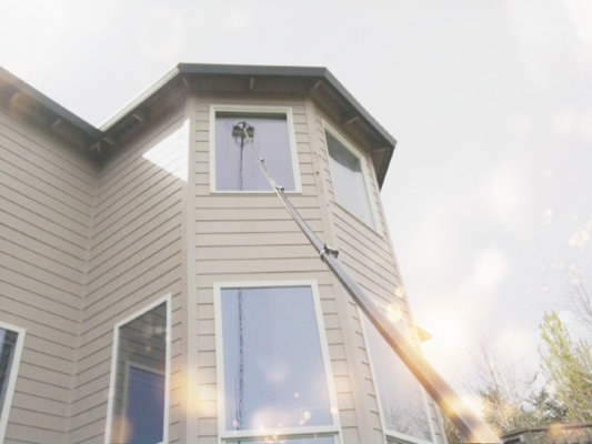 18ft Carbon Fibre Window Cleaning Poles / Hybrid telescopic pole / hybrid window cleaning pole