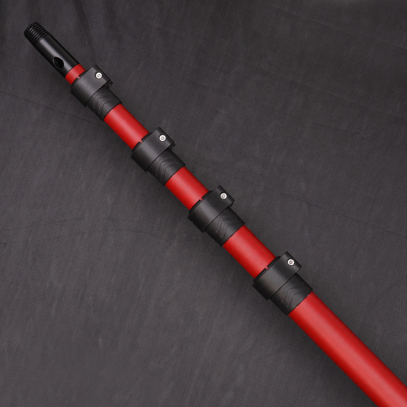 Colorful Hybrid Carbon Fibre Window Cleaning Poles 18FT With Clamps