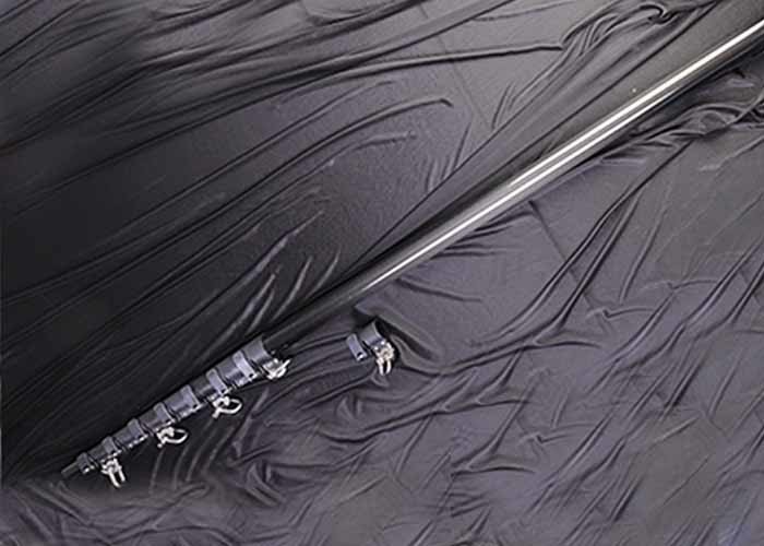 Wear Resistance Carbon Fiber Outrigger Poles For Sports Fishing Anodised Tips