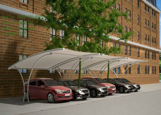 Outdoor Car Parking Canopy Car Wash Canopy Shaded Parking Structures For Community