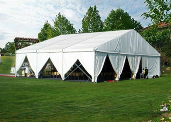 20M Width Vintage White Marquee Tents For 500 People Outdoor Wedding Event