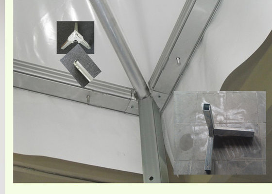 White Temporary High Peak Tents , Car Storage Shelter For Outside Trade Show