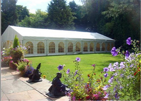Used Aluminum Garden Party Tents , Large Outdoor Party Tents With Glass Wall