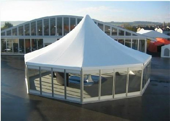 Luxury Hexagonal Outdoor Event Tents With Glass Wall for Trade Shows