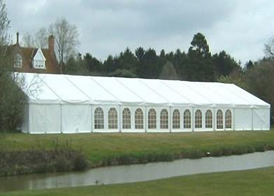 Big Marquee Wedding Party Tents , Outdoor Tents For Weddings White Cover