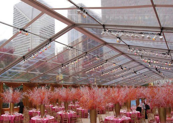 Aluminum Frame Clear Span Tents , Beautiful Large Party Tents for Sun Shelter