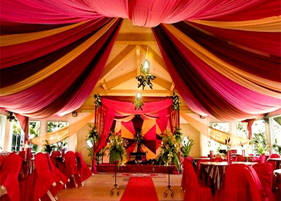 Romantic White Marquee Tents With table and chair / Chandelier for weddings