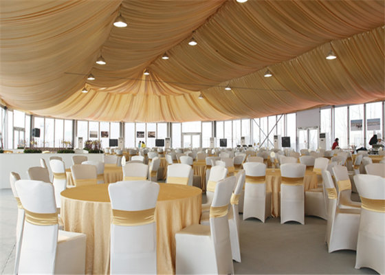 Marquee Aluminum Wedding Tents Cover Double PVC Waterproof Flame Redartant UV - Resistant
