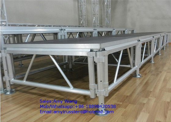 Wedding Stage Backdrop Decoration , Portable Mobile Stage Platform With adjustable Height