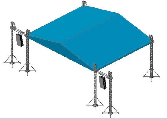 Square Triangle Layer Circle Aluminum Stage Truss Systems , Stage Lighting Truss