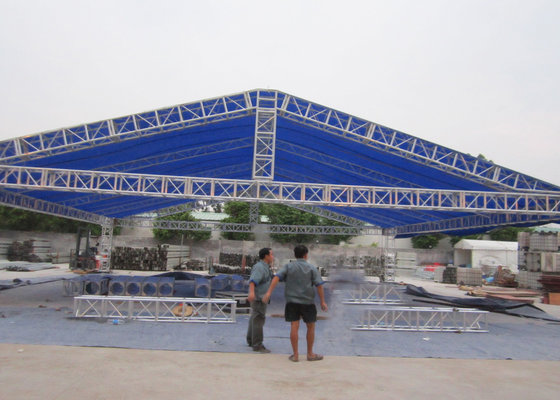 Outdoor Exhibition Truss Aluminum Stage Truss , Square / Triangle / Flat Truss Manufacturer