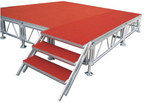 Wedding Stage Backdrop Decoration , Portable Mobile Stage Platform With adjustable Height