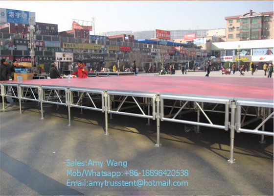 Customed Size Adjustable Stage / Aluminum Stage Truss / Outdoor Performance Stage