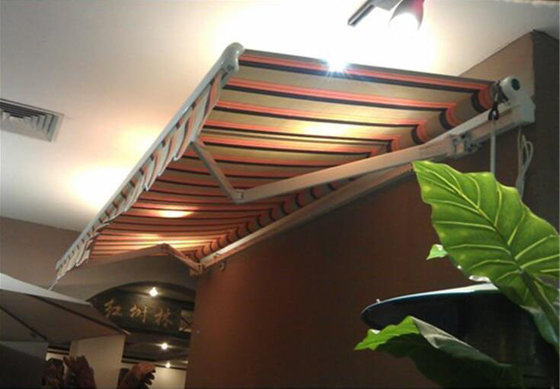 Coffee Shop Awning You Can Use Remoto Control Or Handle Extend and Shrink , Garden Awnings