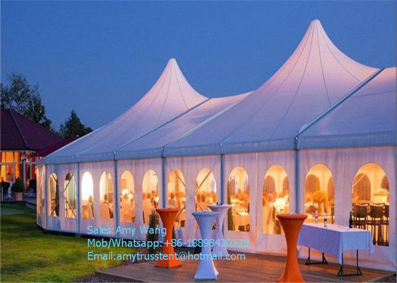 High Peak Cumtomized Aluminum Multi side Outdoor Sports Tents With Colorful PVC Roof Cover