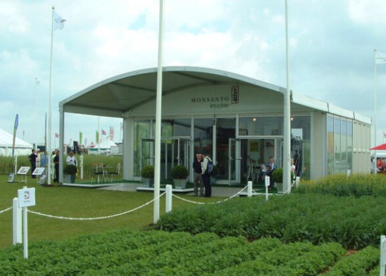 Wedding Ceremony Tent Arch Shape Marquee Canopy 15M X 20M  With ASB Solide Wall And Glass Wall