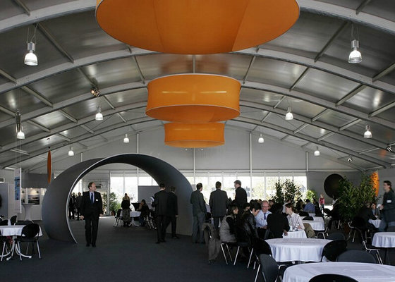 Arch Shape Canopy Awning Outdoor Wedding Party Tents 15M X 30M With Glass Wall