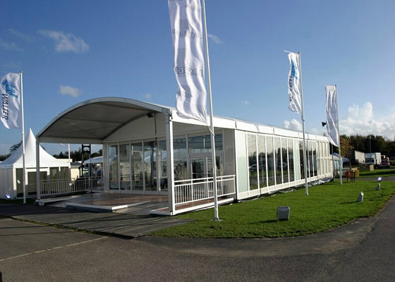 Arch Shape Canopy Awning Outdoor Wedding Party Tents 15M X 30M With Glass Wall