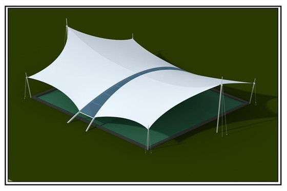Self Cleaning Swimming Pool Tents Car Canopy 1000g/㎡ PVDF Matreial Colorful Roof With Special Design